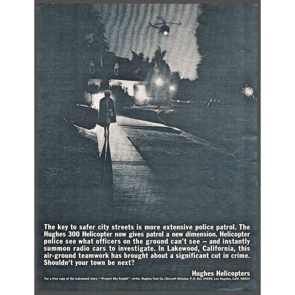 Hughes Helicopters | Art | 967 Hughes Helicopters Vintage Print Ad ...
